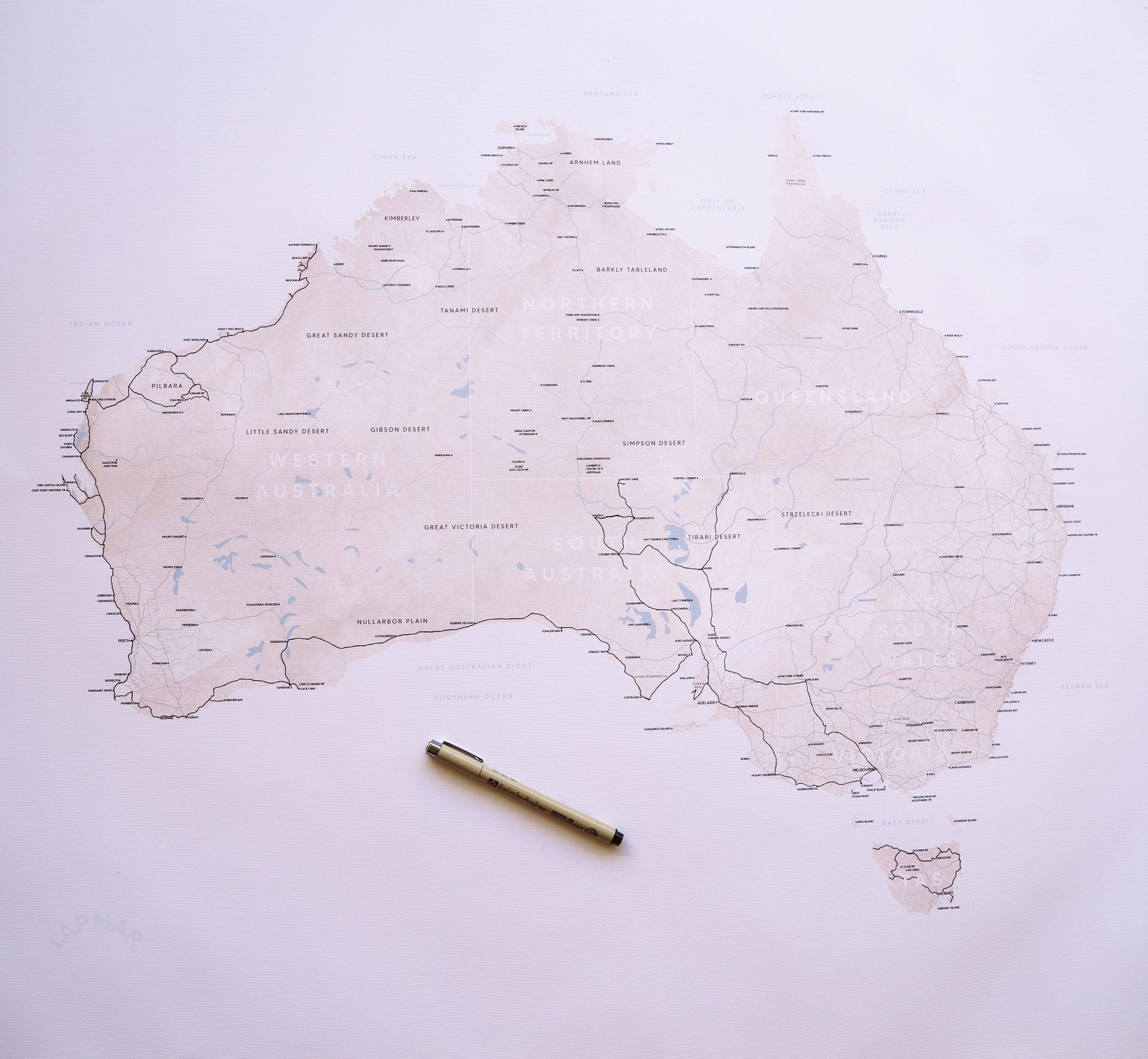 Lapmap (Rolled Canvas)